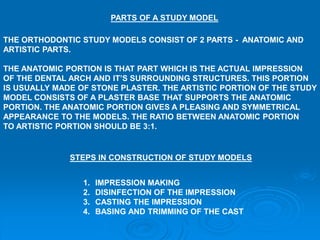Orthodontic Study Models | PPT