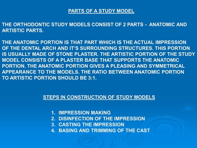 Orthodontic Study Models | PPT | Dental Health | Diseases and Conditions