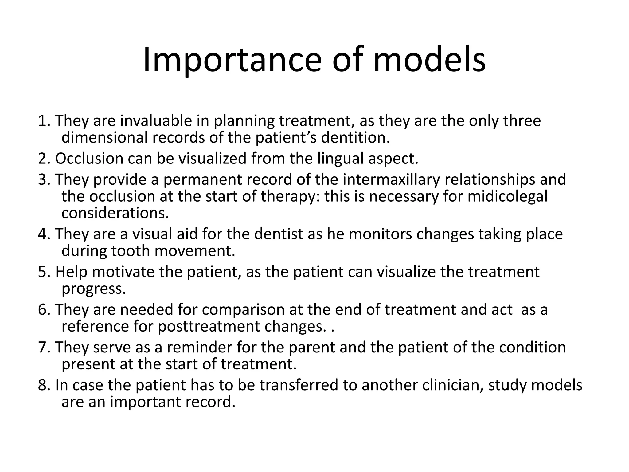 Orthodontic study models | PPT
