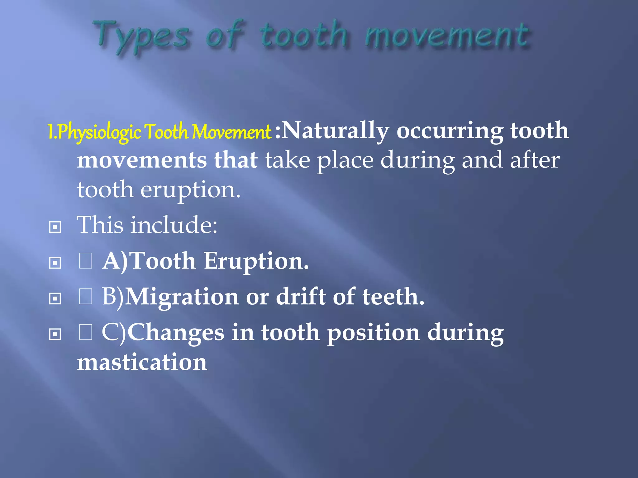 biology/biomechanics of tooth movement by dr.shadman zakir | PPTX