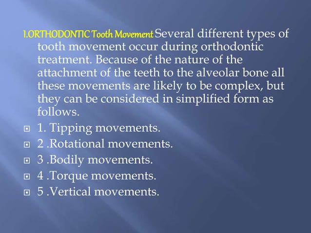 biology/biomechanics of tooth movement by dr.shadman zakir | PPT