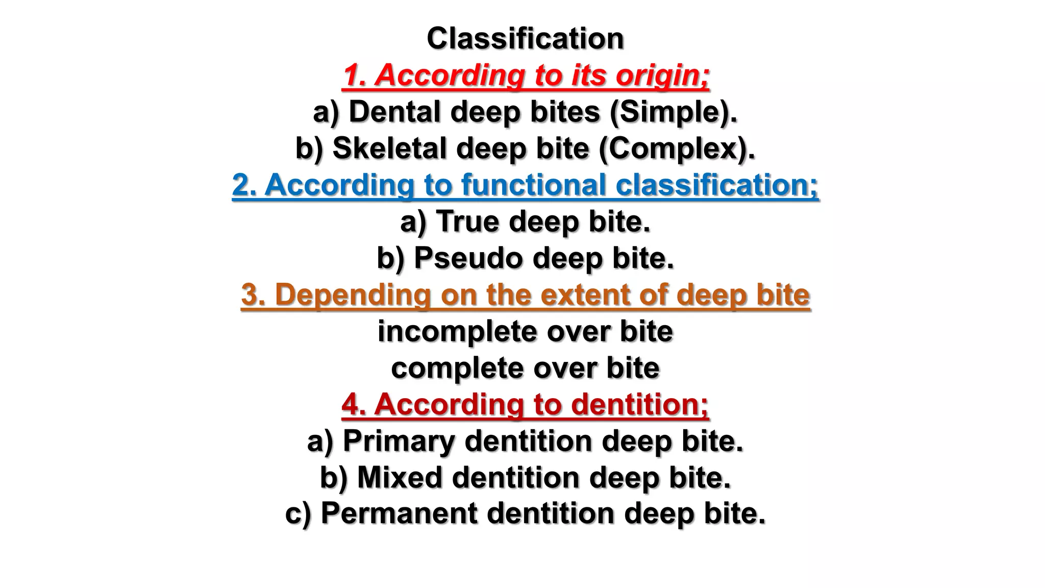 Orthodontic treatment of deep bite part 1 | PPTX
