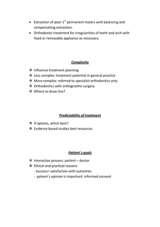 Orthodontic treatment planning | PDF