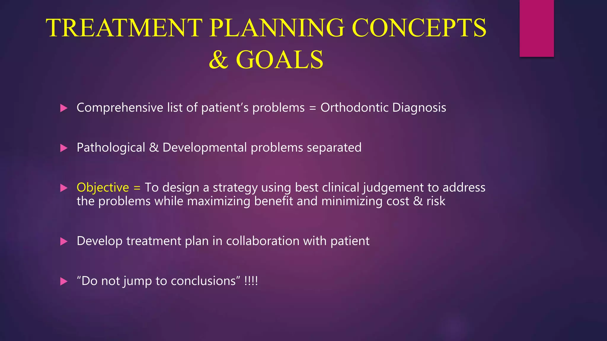 Orthodontic treatment planning | PPTX