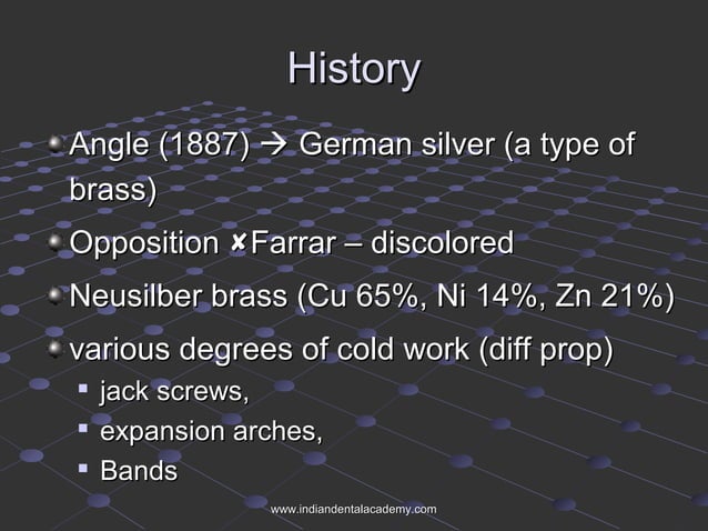 Orthodontic wires properties/certified fixed orthodontic courses by Indian dental academy | PPT