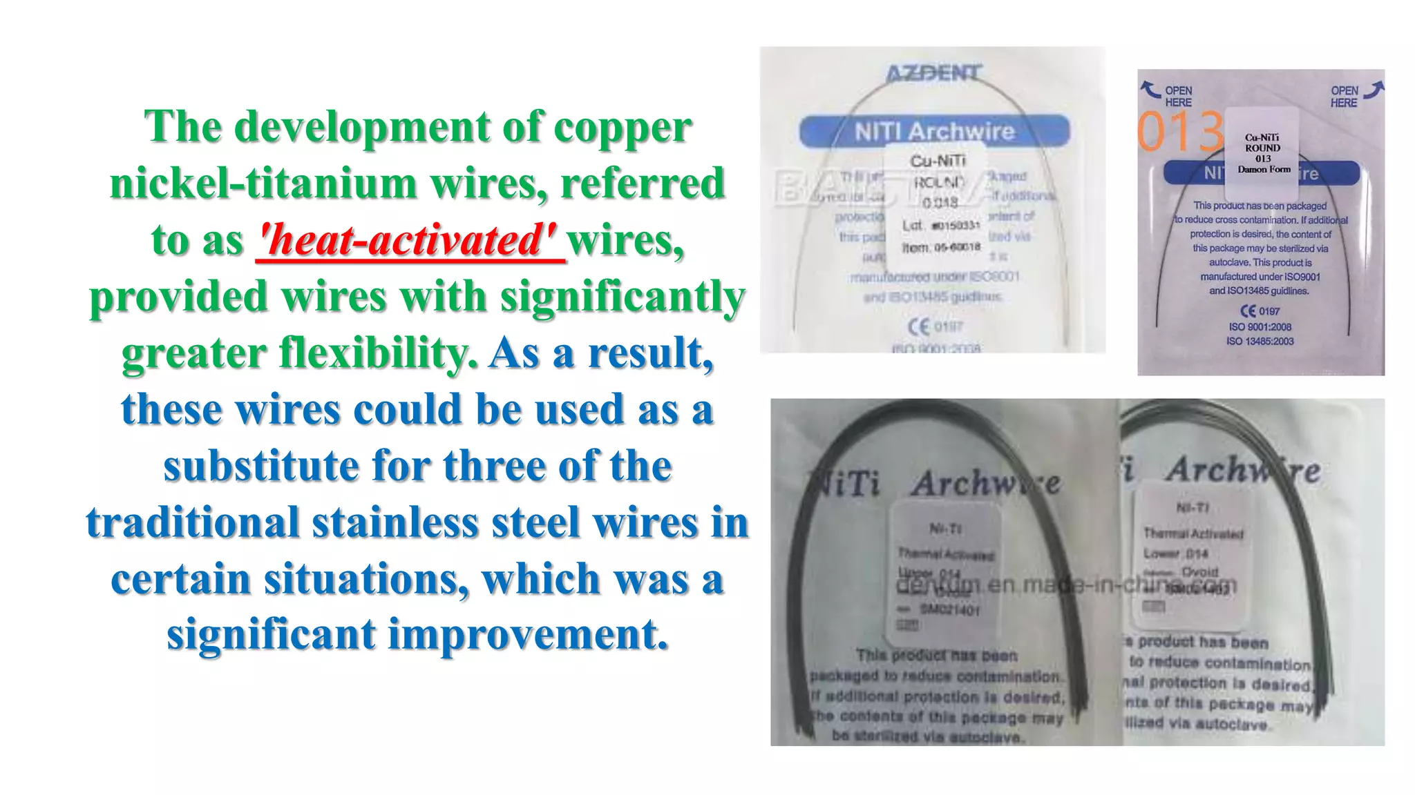 MBT wire sequence during orthodontic alignment and leveling | PPTX