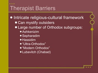 Treating Orthodox Jewish Patients | PPT