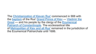 orthodox church in russia.pptx | Christianity | Religion & Spirituality