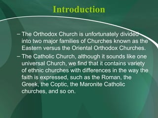 Orthodoxy vs. Catholicism.pptcreate a ppt on the protestant church and ...