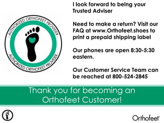 Orthofeet - On-Boarding Presentation | PDF | Foot Health | Diseases and ...