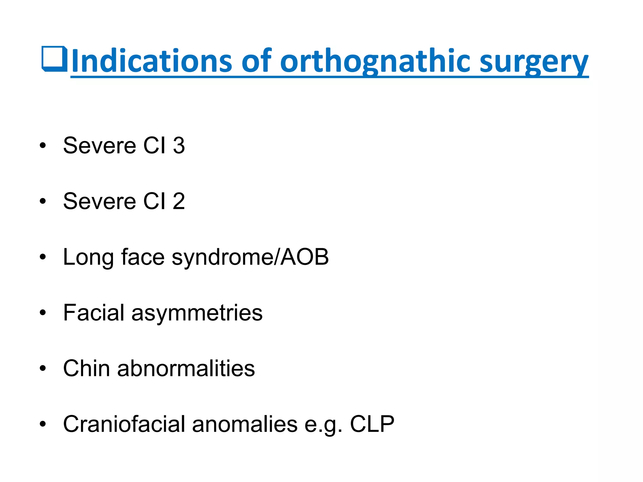 Orthognathic surgery | PPTX