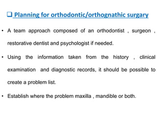 Orthognathic surgery lecture for dental study | PDF