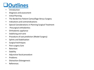 Orthognathic surgery lecture for dental study | PDF