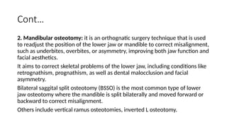 orthognathic surgery principles and indications | PPTX