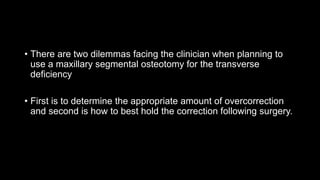 Orthognathic surgical procedures on non-growing patients with maxillary ...