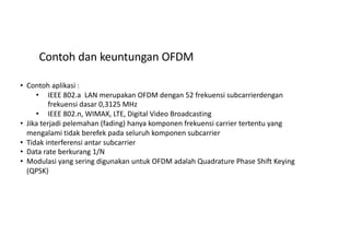 Kuliah Komunikasi Data ke-11 : OFDM | PPT