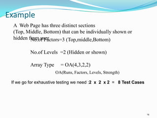 Orthogonal array | PPTX