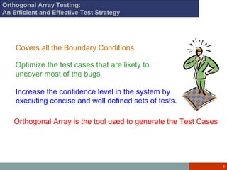 Orthogonal array approach a case study | PPT | Computing | Technology ...