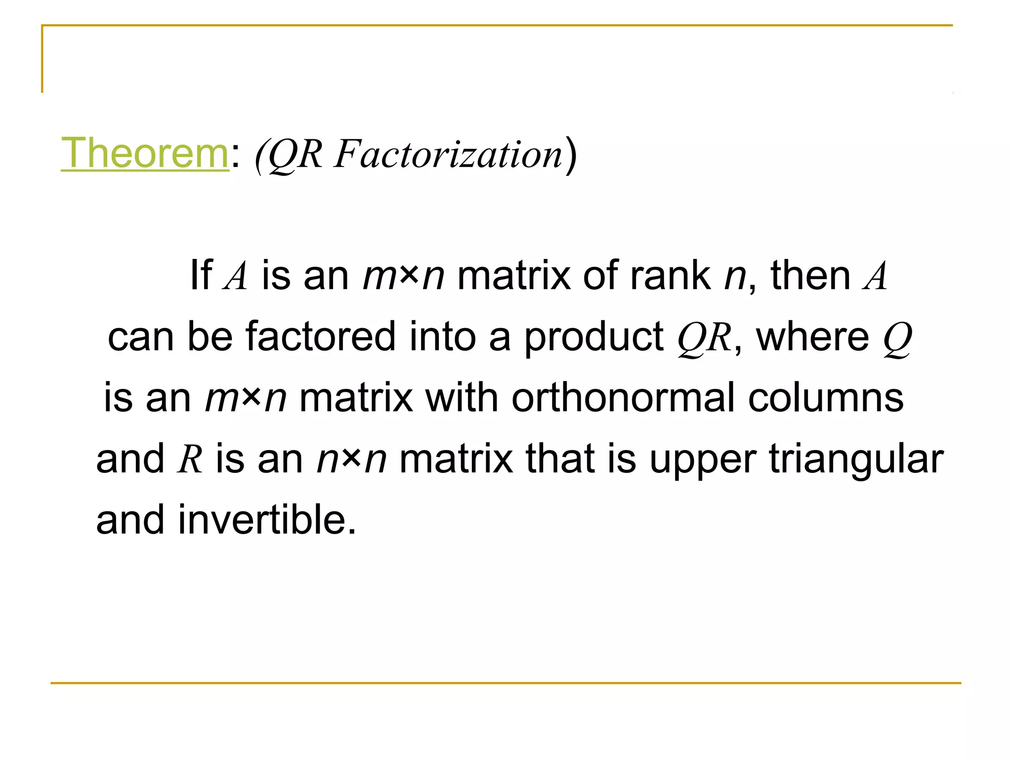 Orthogonal basis and gram schmidth process | PPT