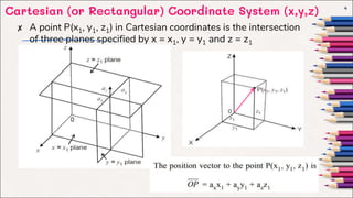 Orthogonal coordinate systems- Cartesian ,Cylindrical ,Spherical | PPTX