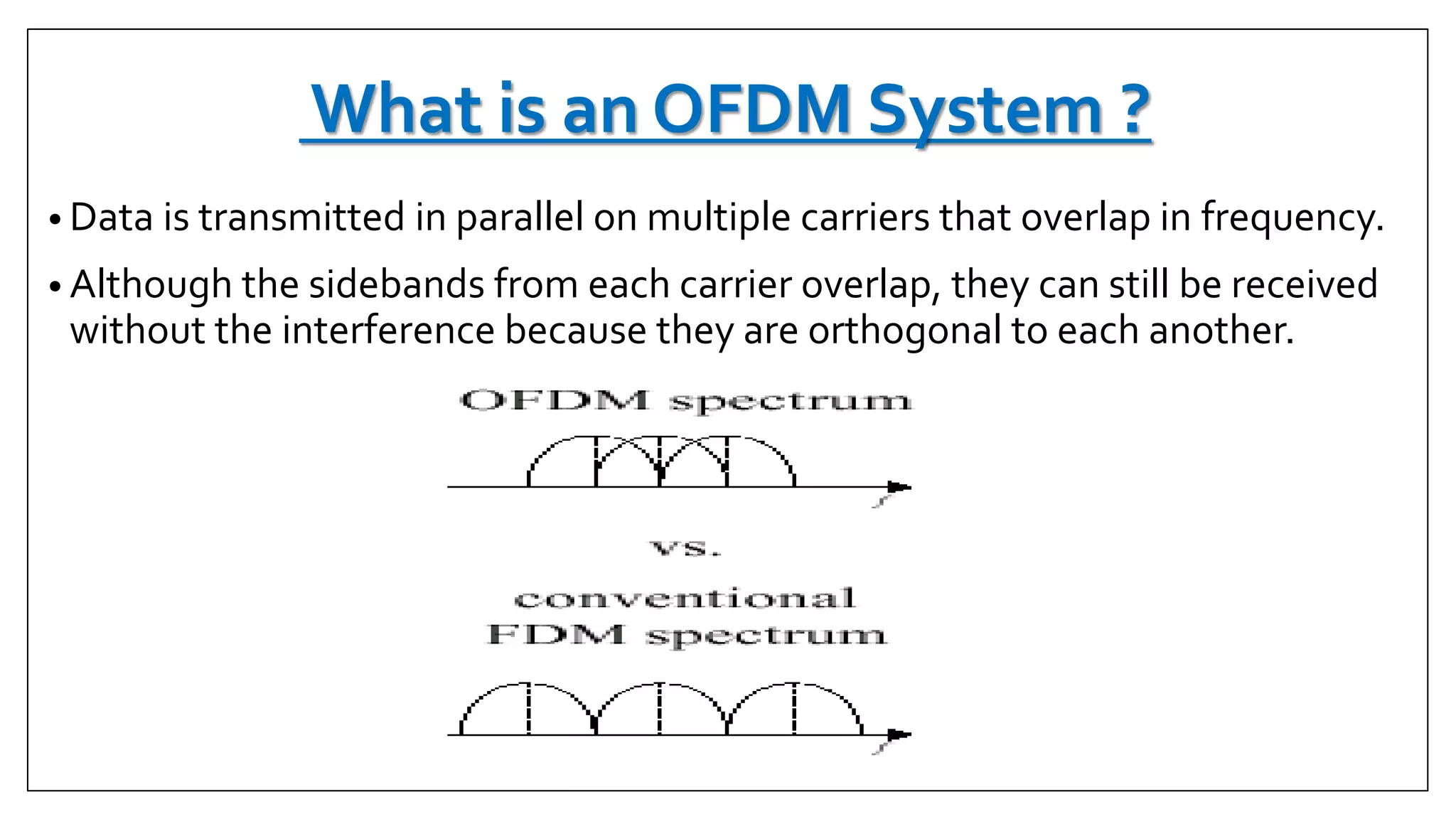 Orthogonal Frequency Division Multiplexing Ofdm Pptx