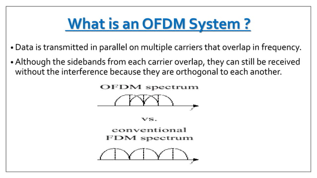 Orthogonal Frequency Division Multiplexing Ofdm Pptx