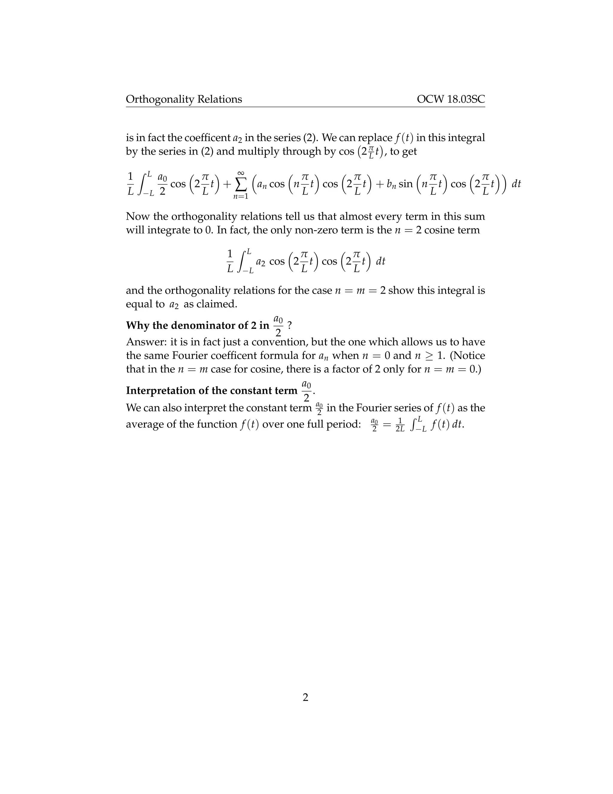 Orthogonality relations pdf | PDF
