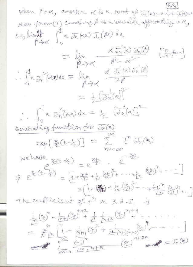 Orthogonal properties of j n(x) | PDF