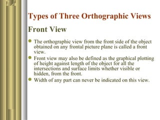 Orthographic drawing LECTURE OF CIVIL ENGINEERING DRAWING | PPT