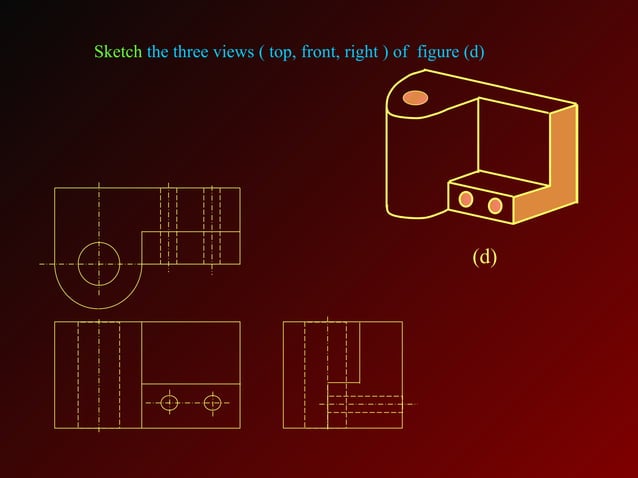 OrthographicDrawing presentation autocad | PPT | 3-D Graphics ...