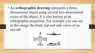 Orthographic drawing is a method of representing a three-dimensional (3D) object in two ...