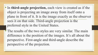 Orthographic drawing is a method of representing a three-dimensional ...