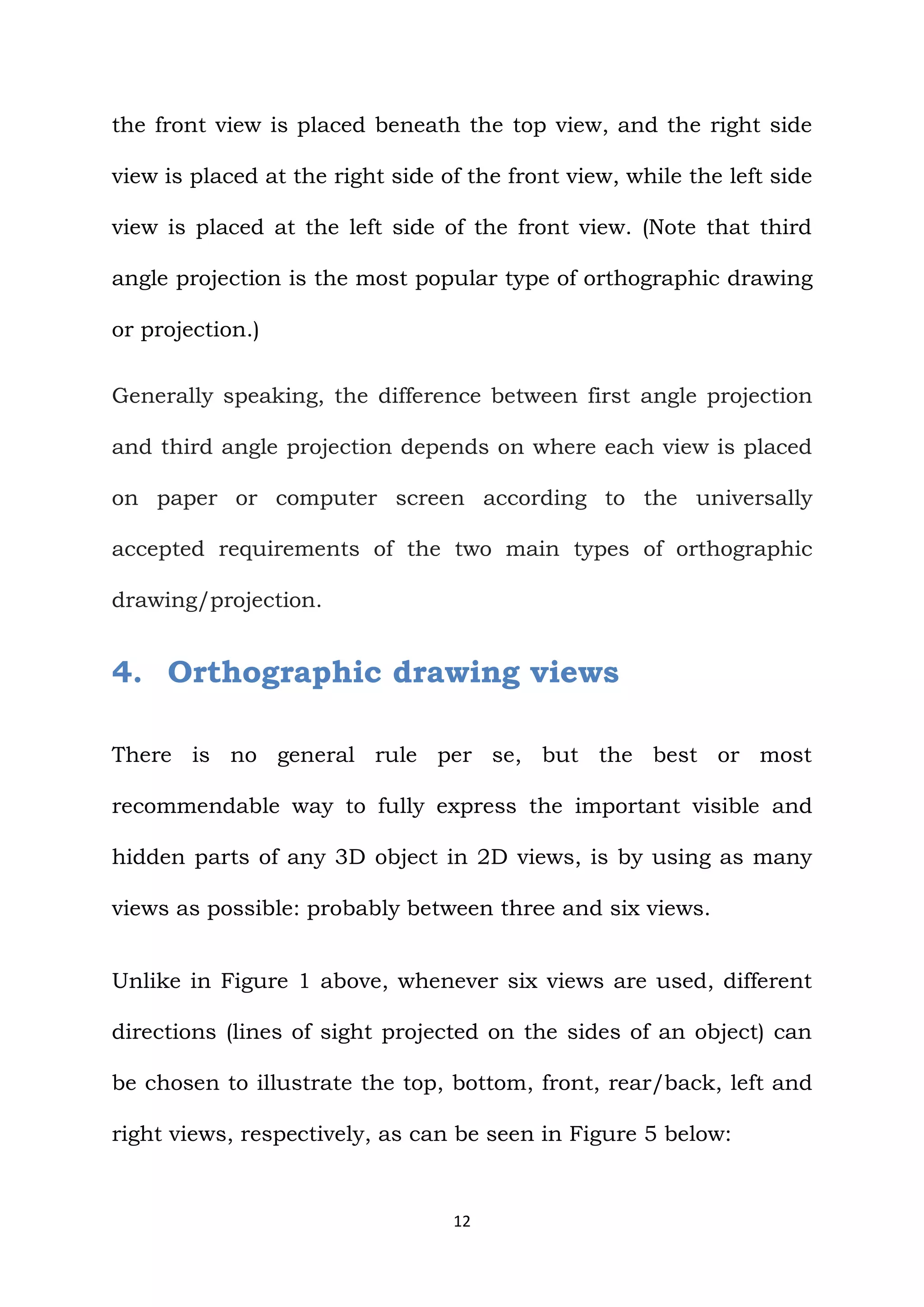 Orthographic Drawing_Definition, Types, Views, Tutorial & Practice | PDF