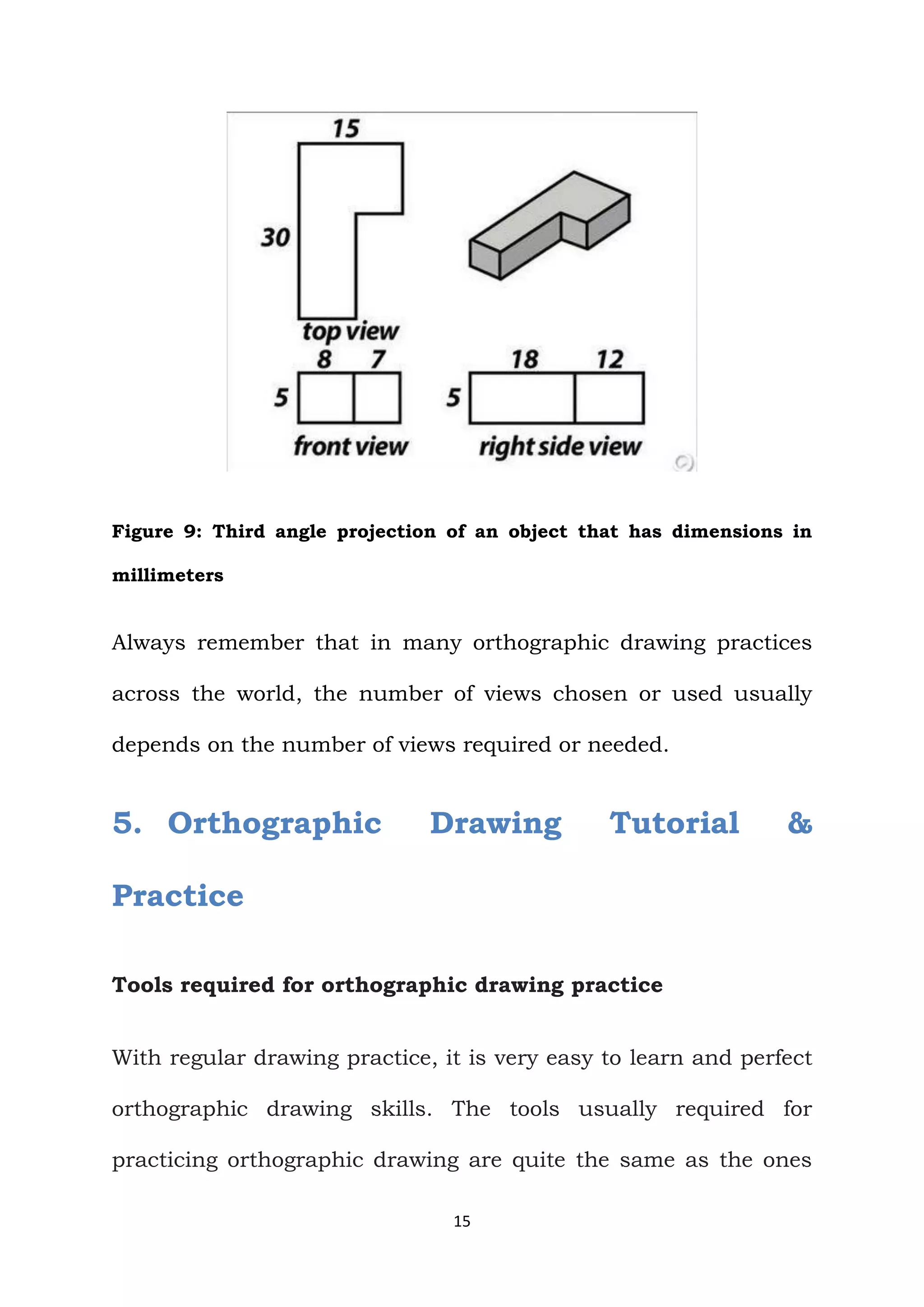 Orthographic Drawing_Definition, Types, Views, Tutorial & Practice | PDF