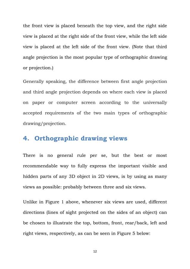 Orthographic Drawing_Definition, Types, Views, Tutorial & Practice | PDF