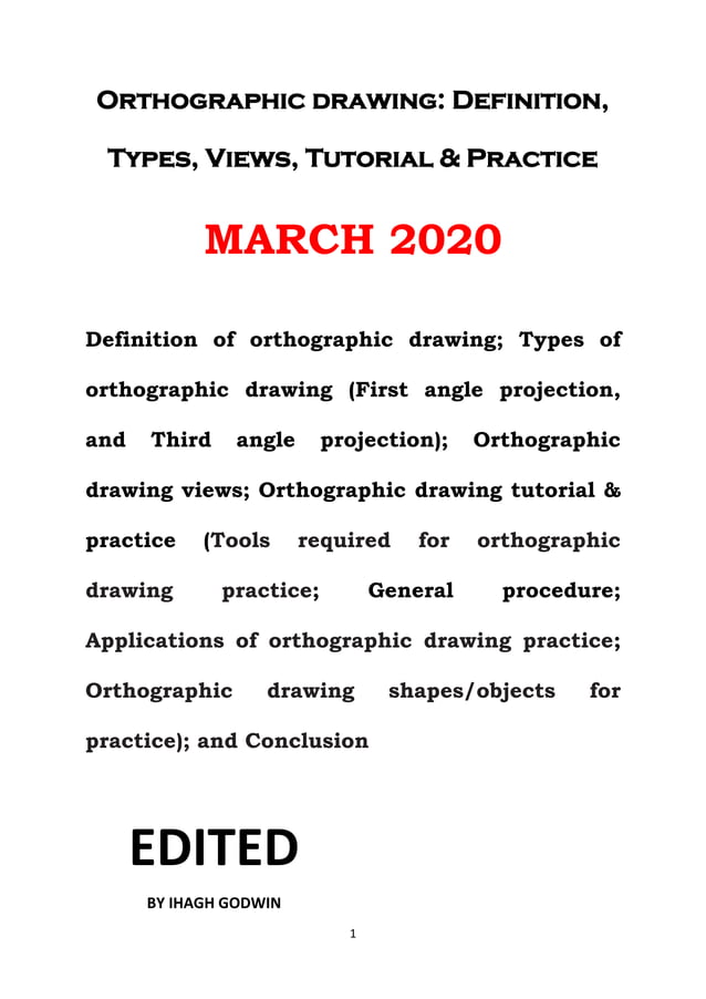 Orthographic Drawing_Definition, Types, Views, Tutorial & Practice | PDF