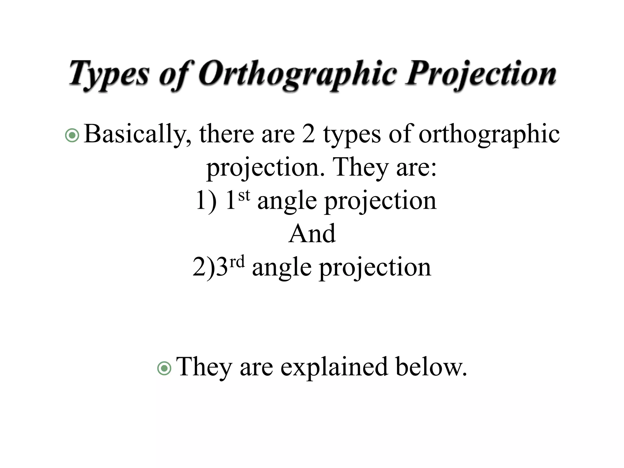 Orthographic Projection | PPTX