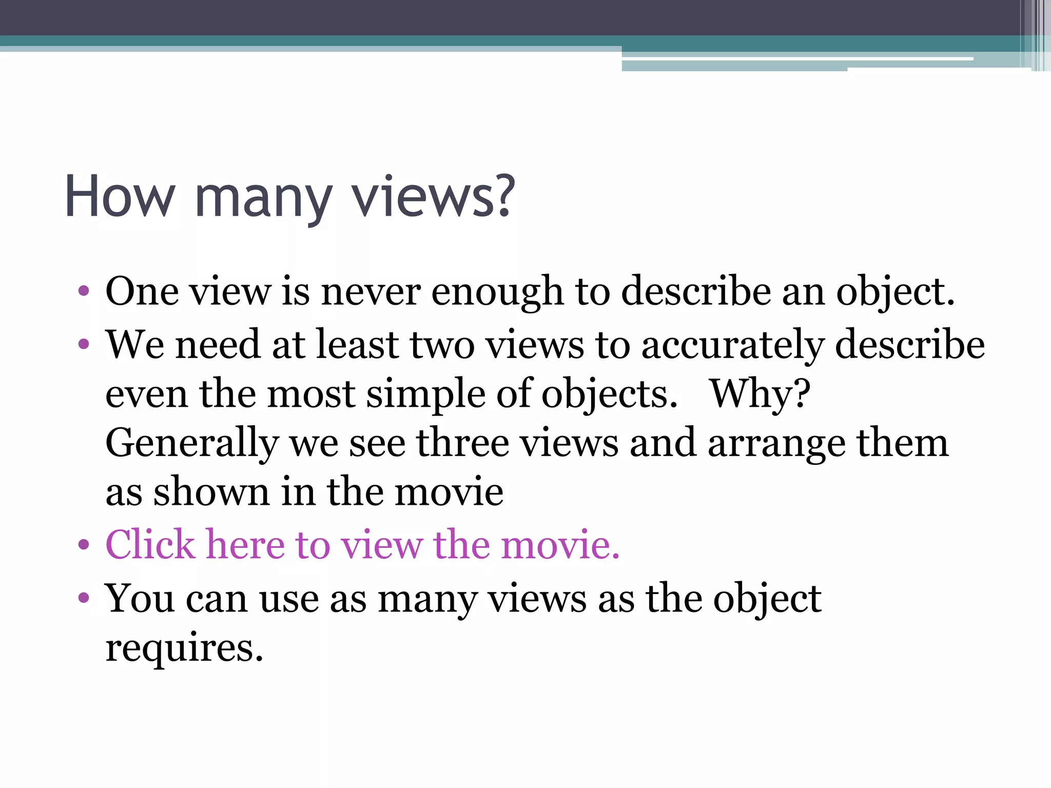 Orthographic projection | PPT | 3-D Graphics | Computer Software and Applications
