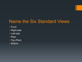 Orthographic projection | PPTX
