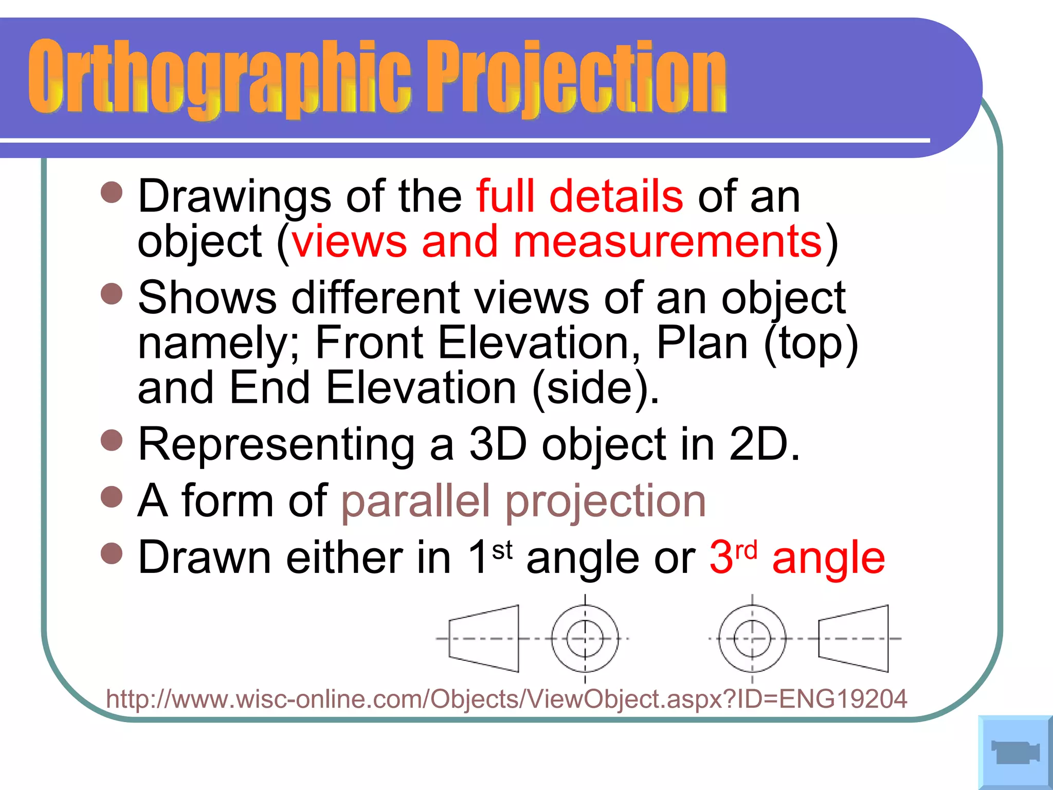 Orthographic projection | PPT | Drawing and Sketching | Arts and Crafts