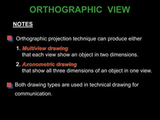 ORTHOGRAPHIC PROJECTION ...ppsx | 3-D Graphics | Computer Software and Applications