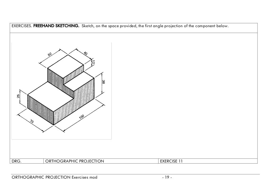 Orthographic projection exercises