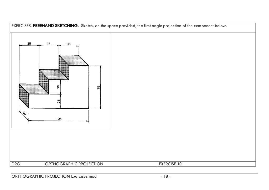 Orthographic projection exercises
