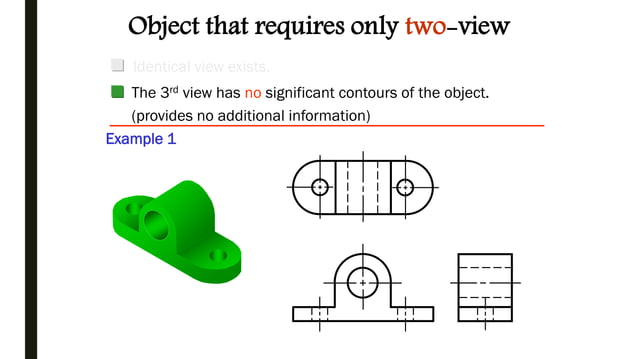 ORTHOGRAPHIC PROJECTIONS of engineering graphics | PPT
