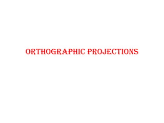 Orthographic projections | PPT