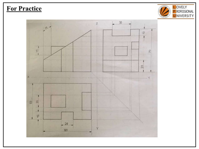 Orthographic Projections.ppt | 3-D Graphics | Computer Software and Applications