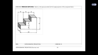 orthographic projections worksheet_exercise | PPTX