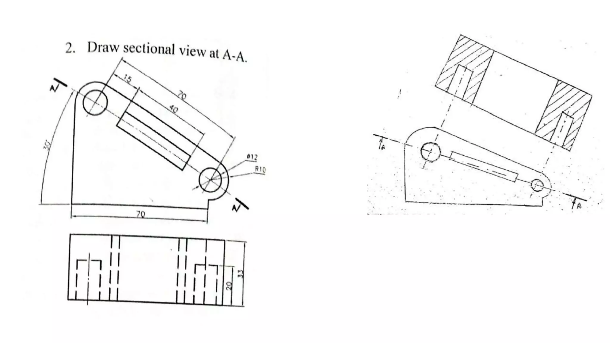 Orthographic sectional drawing | PPT