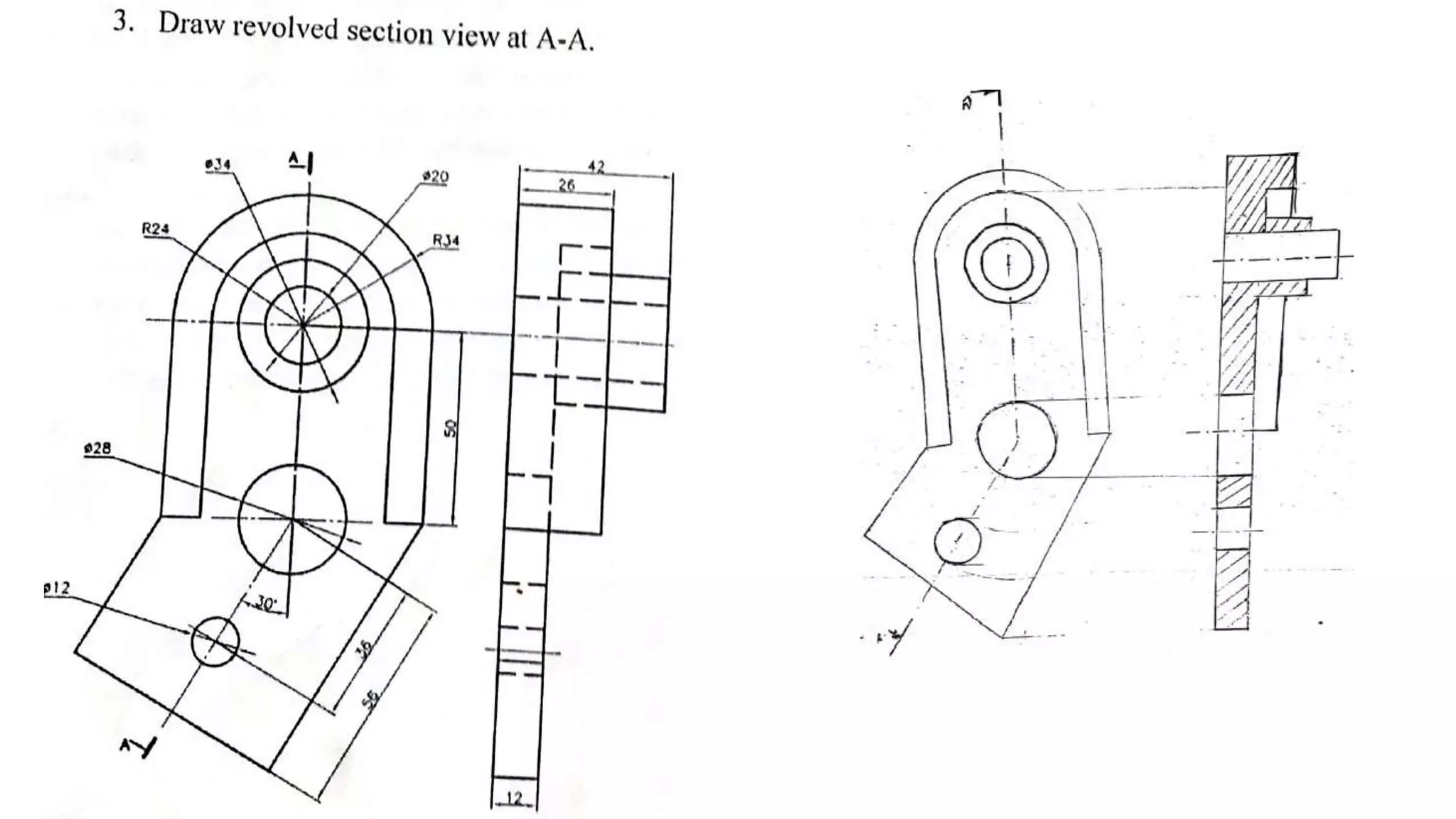 Orthographic sectional drawing | PPT