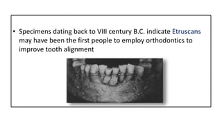 Introduction To Orthodontics | PPTX
